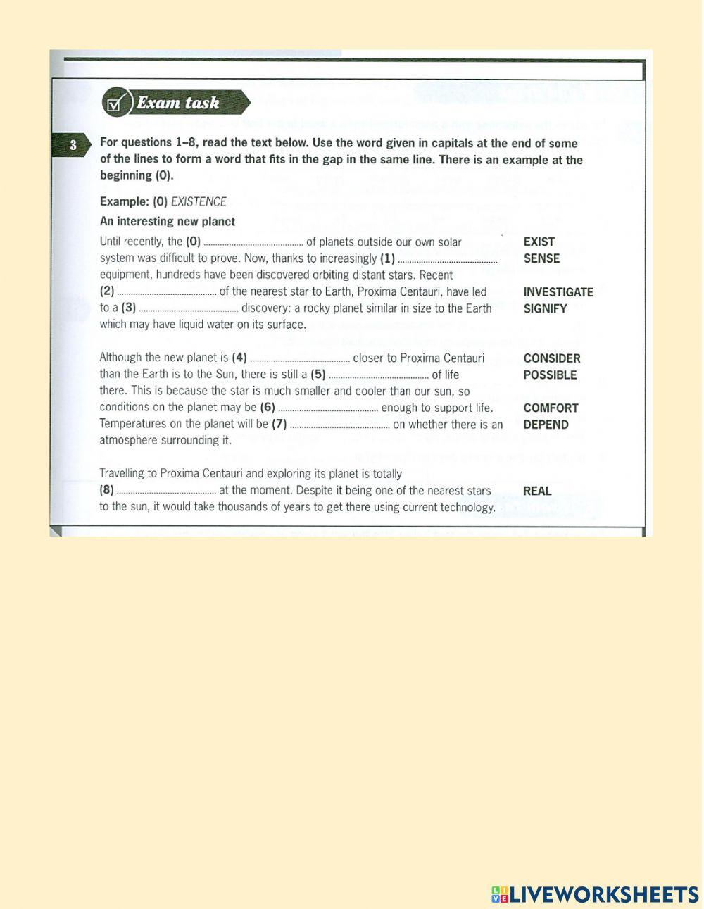 Use of english part 3 | Live Worksheets