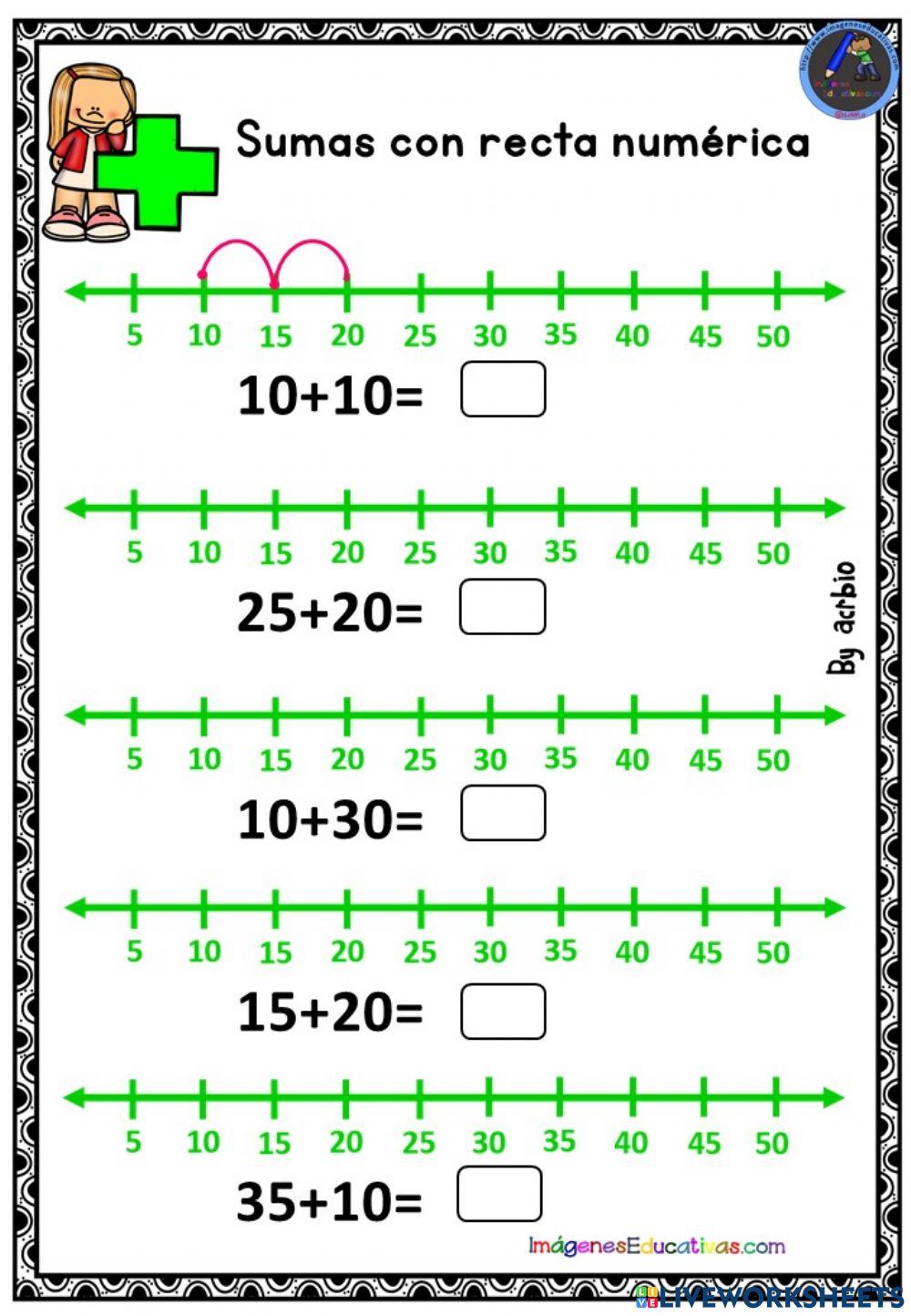 Adding tens | Live Worksheets