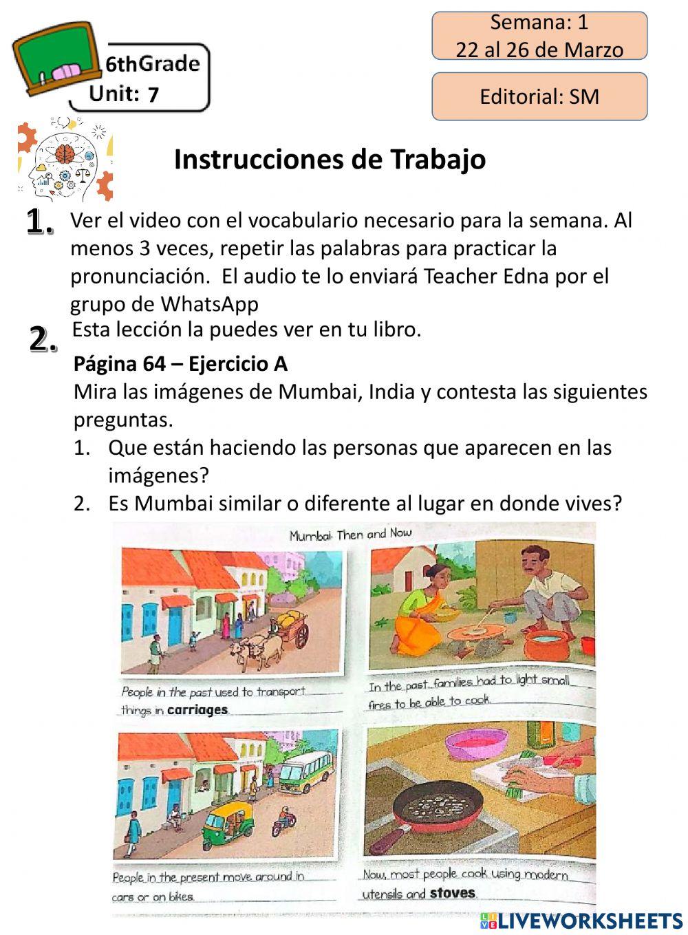 SEXTO UNIDAD 7 … | Free Interactive Worksheets | 4915394