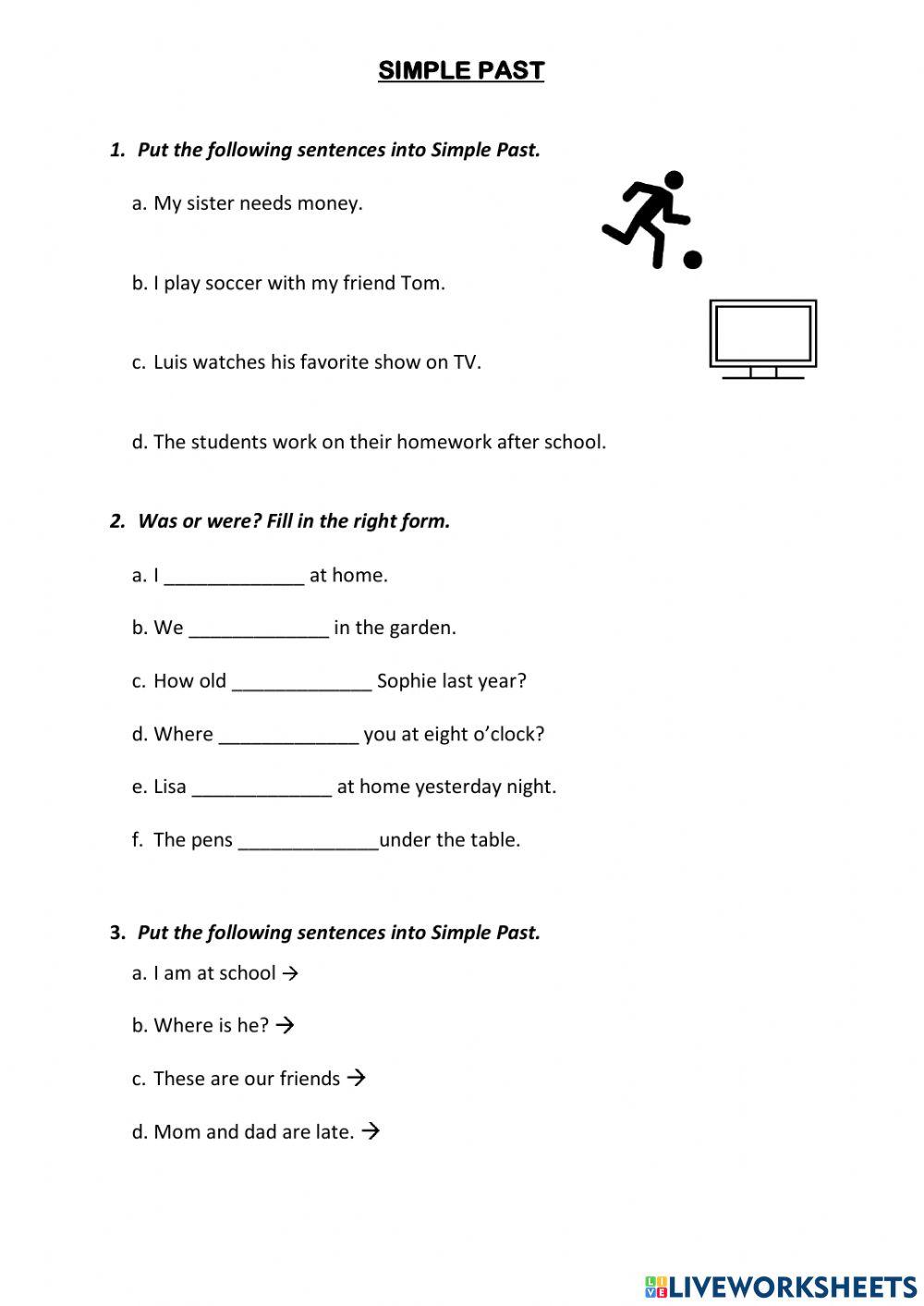 849926 | Simple Past Beginner Worksheet | MeyKru