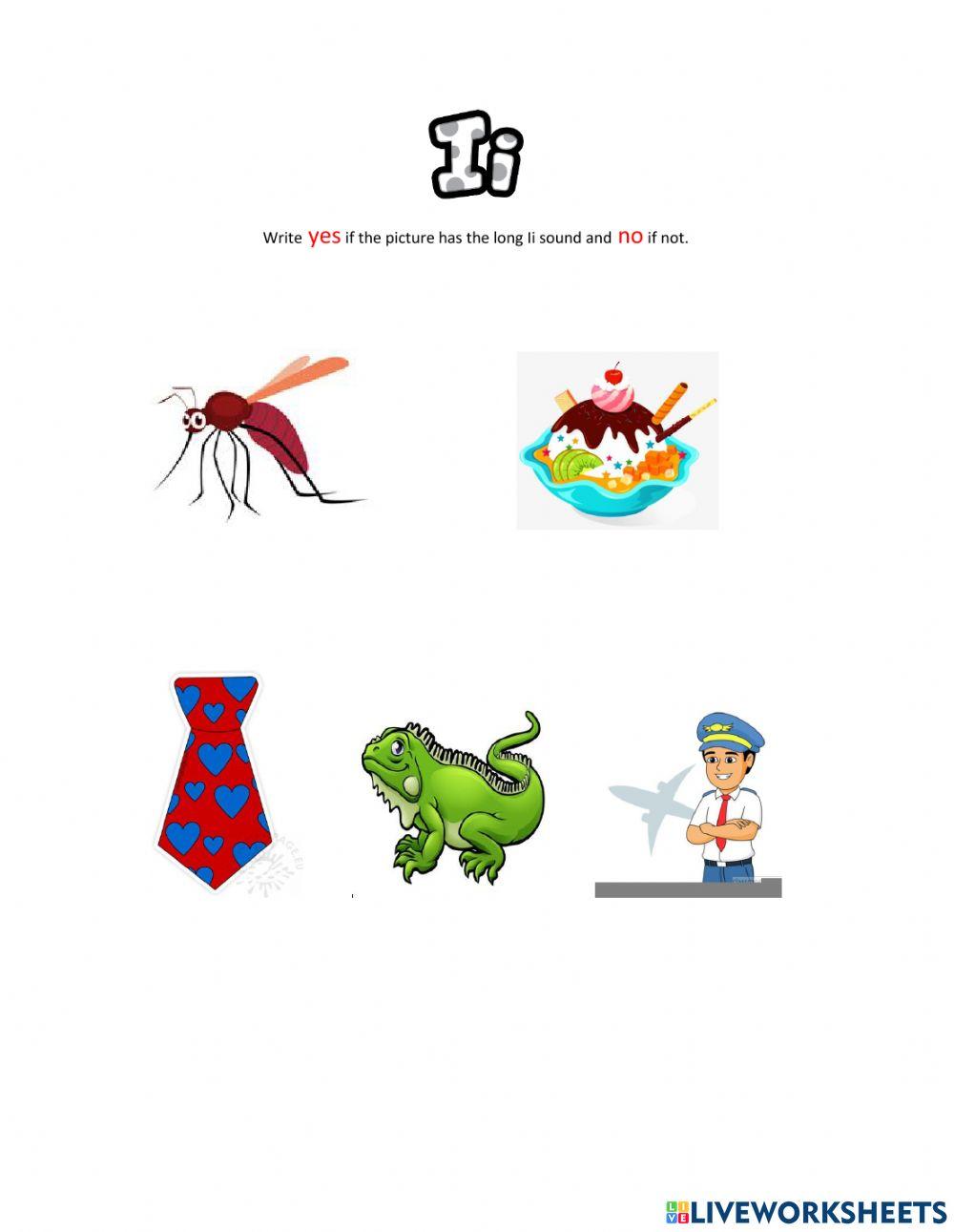 Long Ii worksheet | Live Worksheets