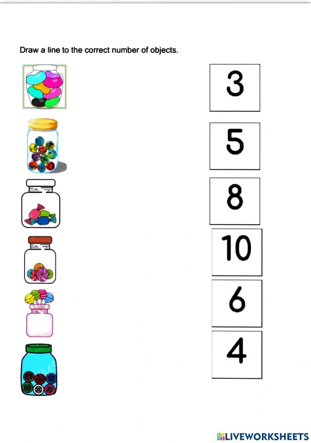 Numbers 851436 | SUJATHA | Live Worksheets