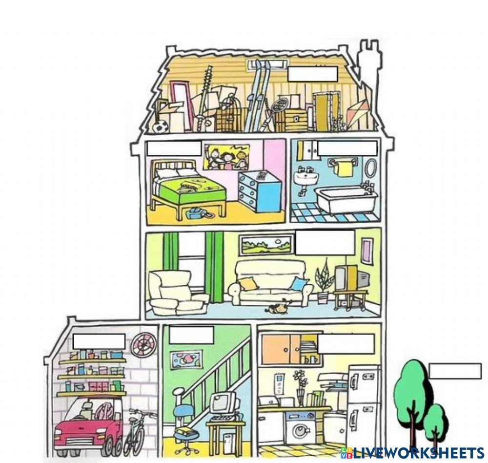 The House 852918 | Dalila Pinto | LiveWorksheets