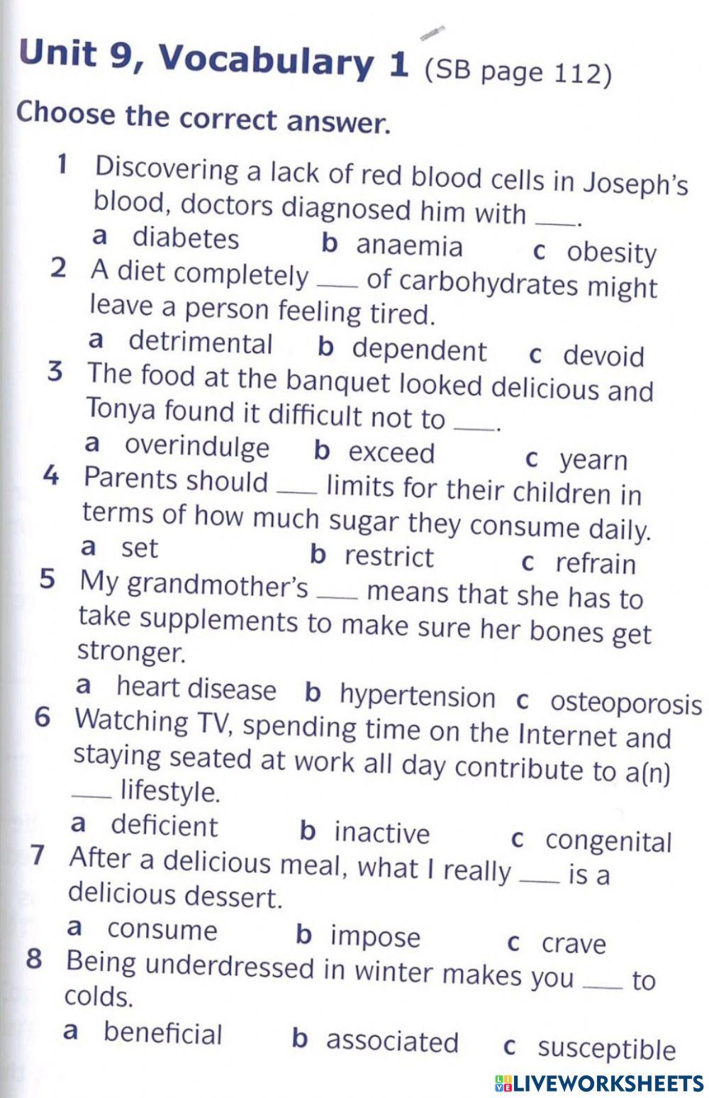 6501969 | CAE Unit 9 Vocabulary 1 | Chrystalla Kyriacou