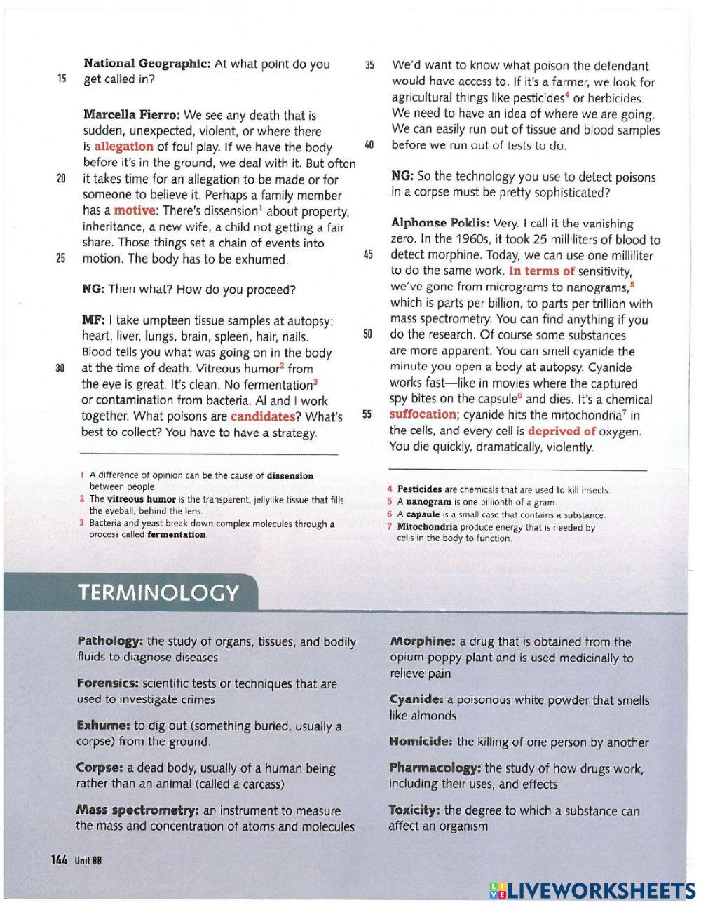 4912401 | Reading Explorer unit 8B | Rachid