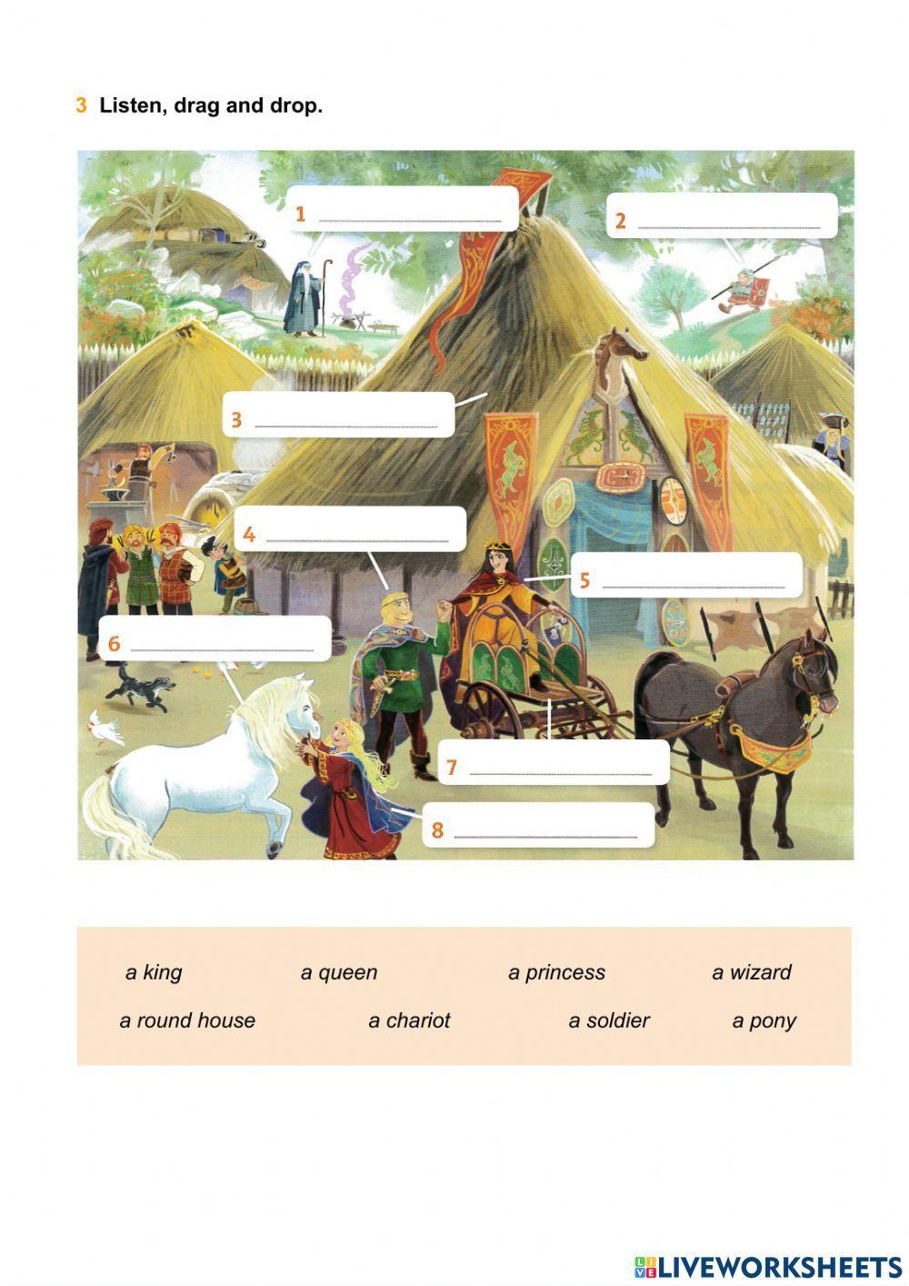 Characters online worksheet for Elementary | Live Worksheets