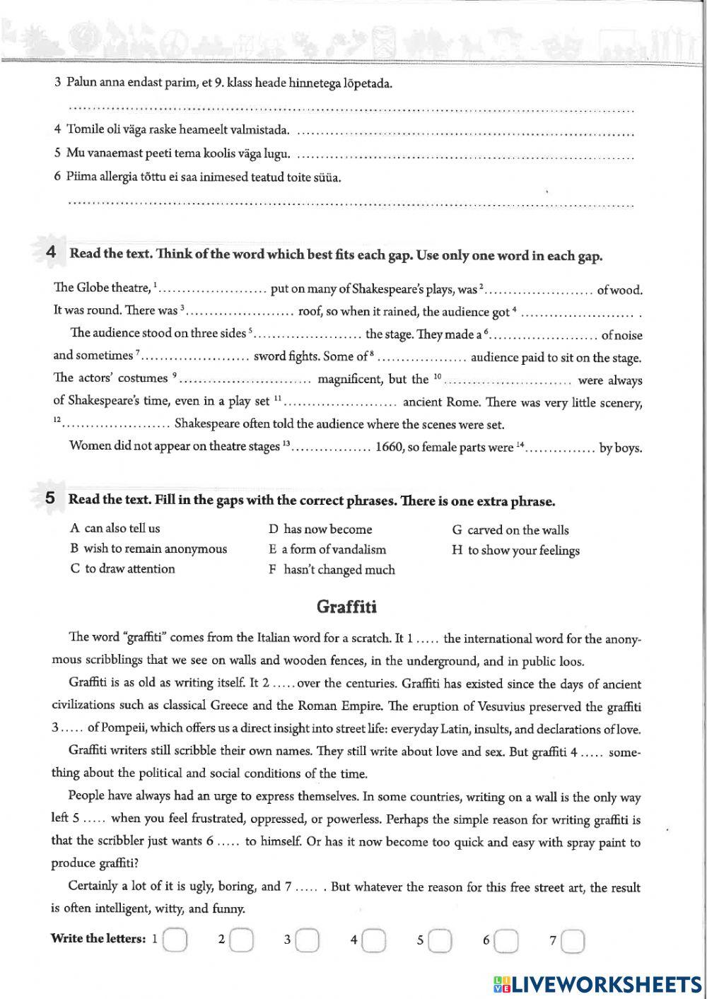 Ile interactive worksheet | Live Worksheets