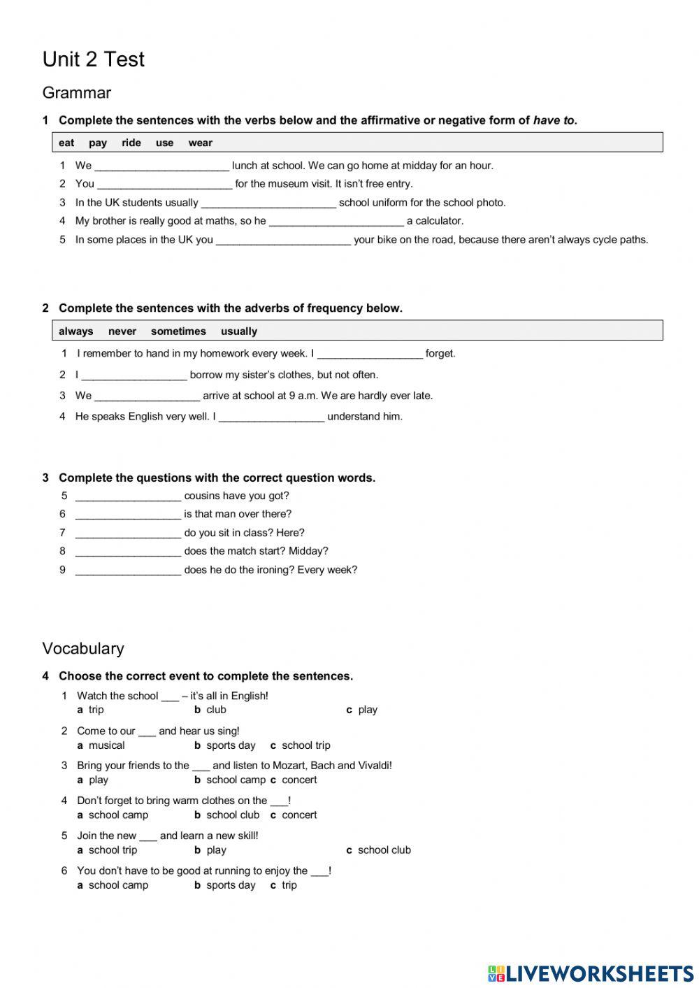 ELement.unit2 worksheet | Live Worksheets