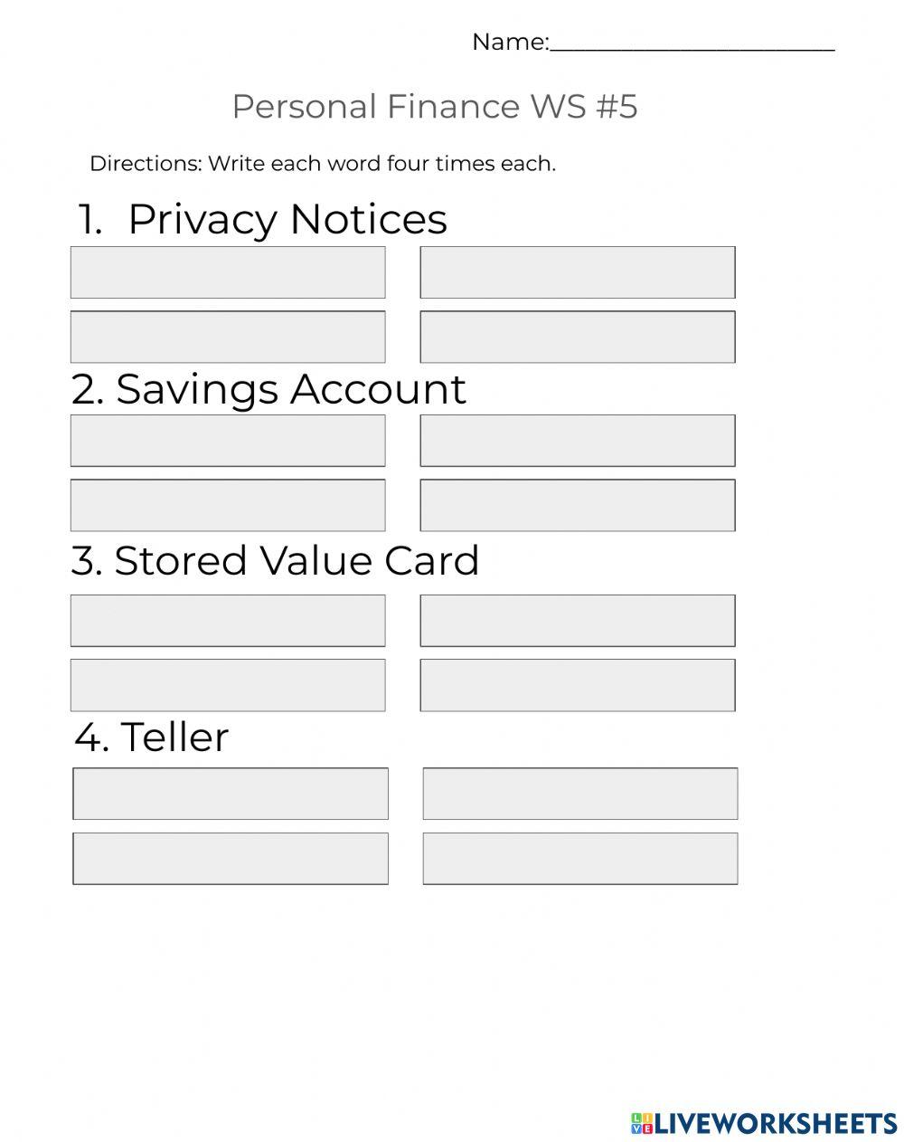 Personal Finance WS -5 2524 | transition | Live