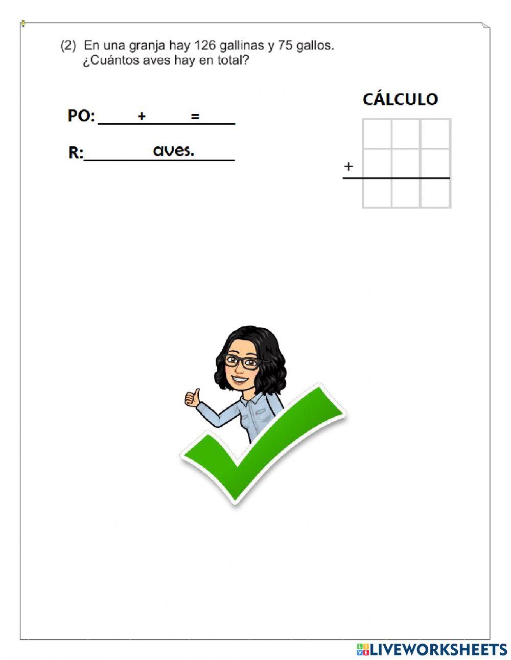 Sigamos sumando interactive worksheet | Live Worksheets