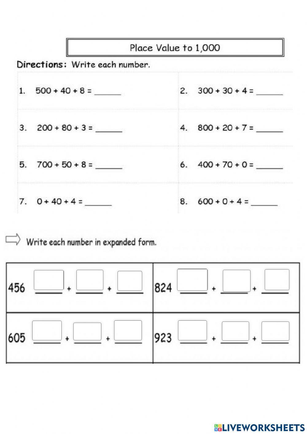 857116 | Expanded Form | Astryd arias | LiveWorksheets