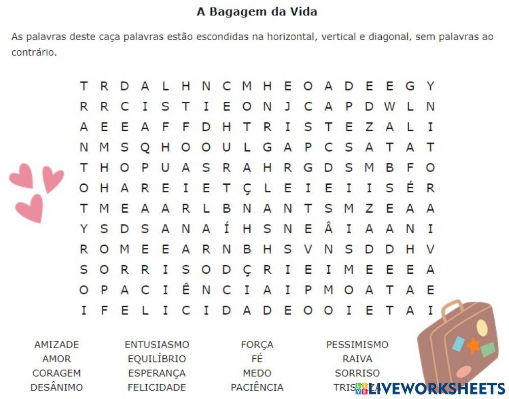 Texto Bagagem Da Vida Com Atividades - REVOEDUCA