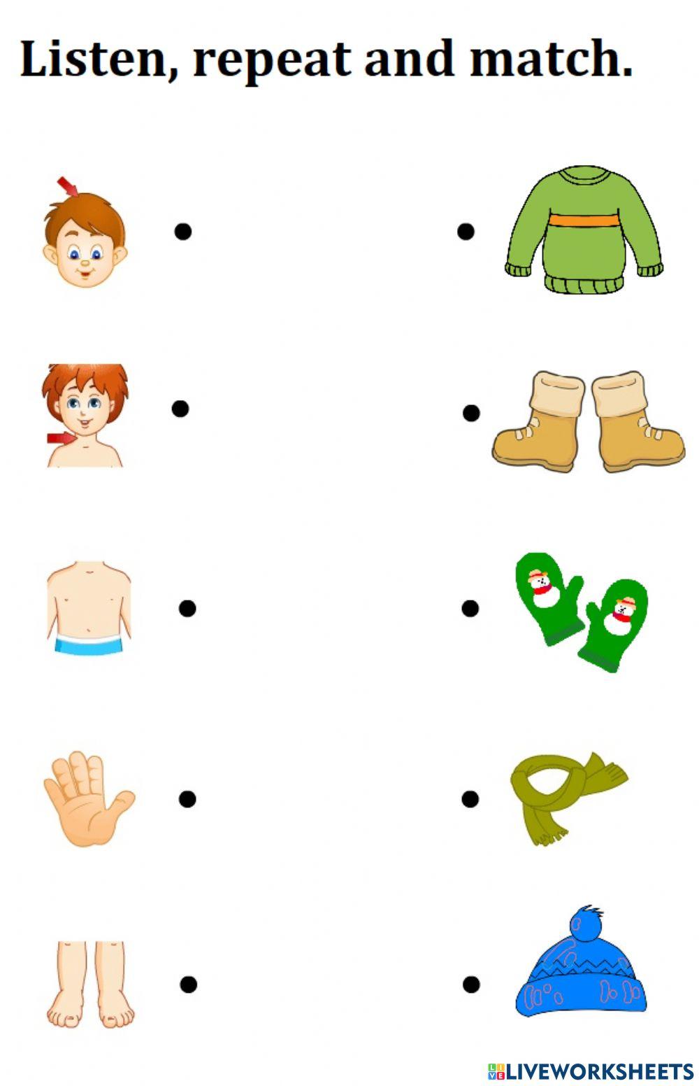 Put on your... worksheet | Live Worksheets