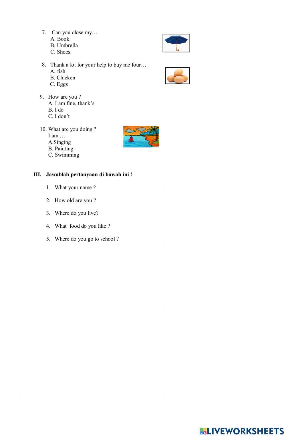 Us SMA worksheet for SMALB | Live Worksheets