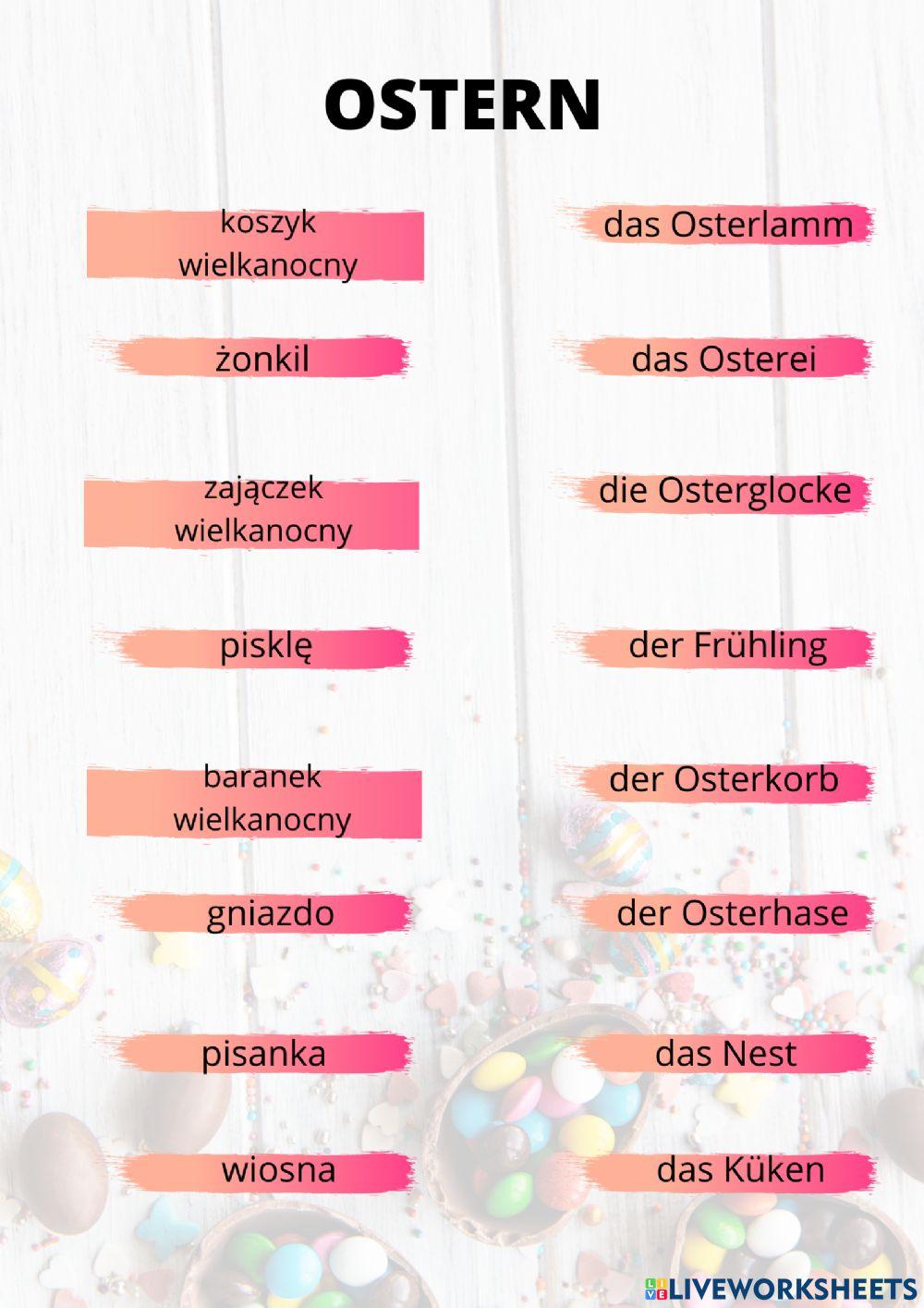 Ostern - ubungen | Free Interactive Worksheets | 858823