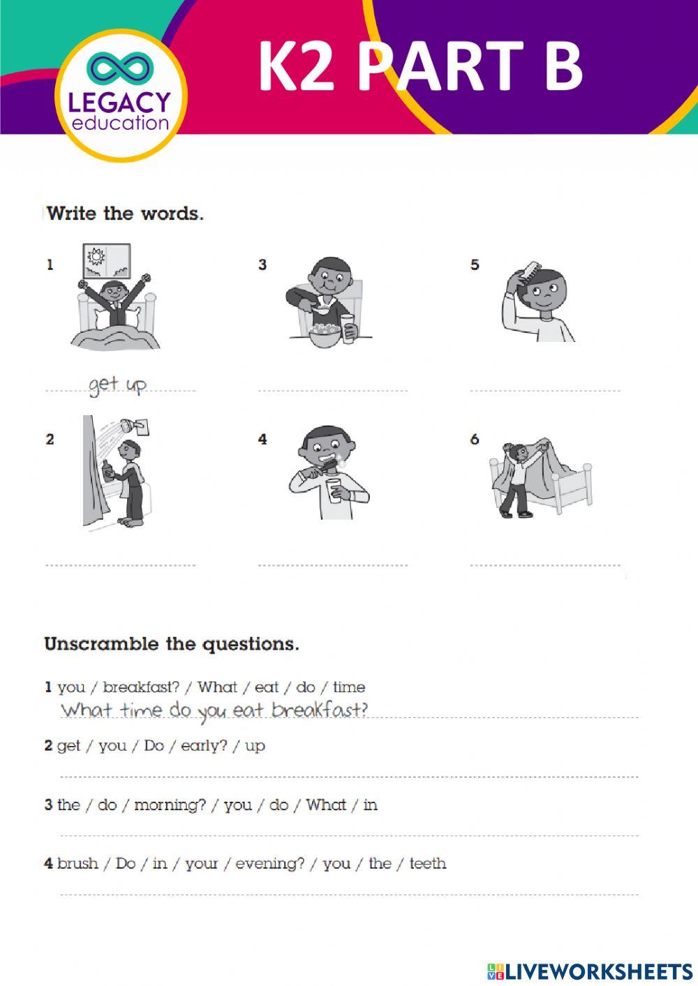 KINDER 2 PART B ETAPA 1 | LiveWorksheets | 6505870