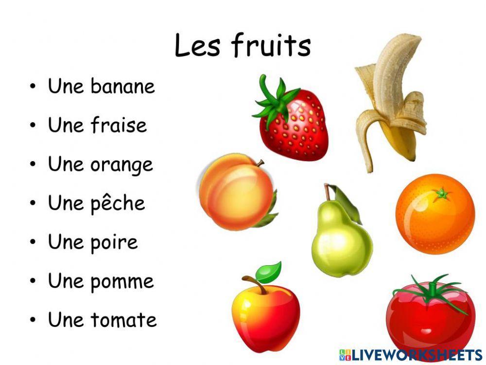 Les fruits 859315 | Valeriya Ivanova | LiveWorksheets