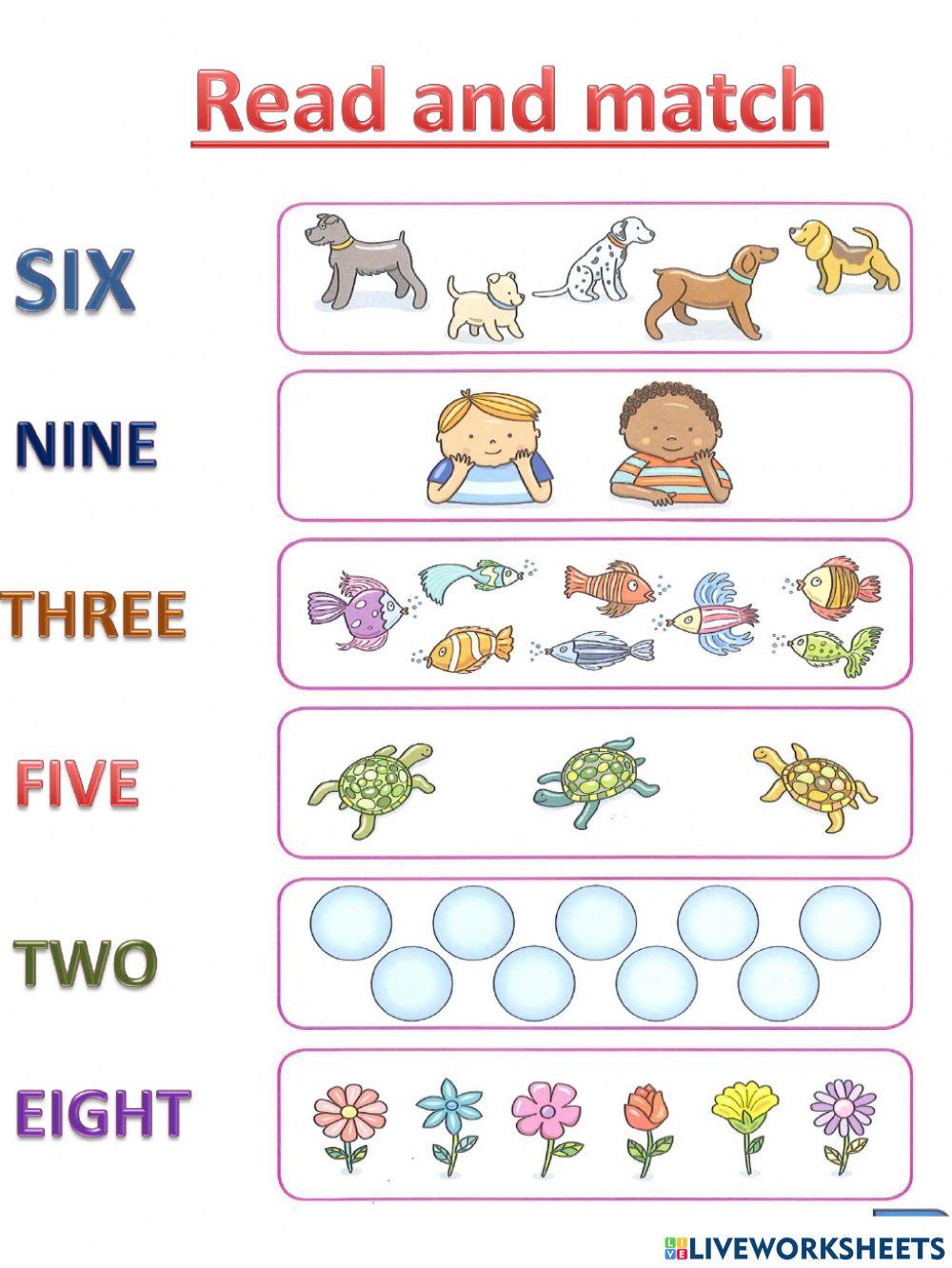 Numbers 859340 | Ethel Ghisolis | Live Worksheets