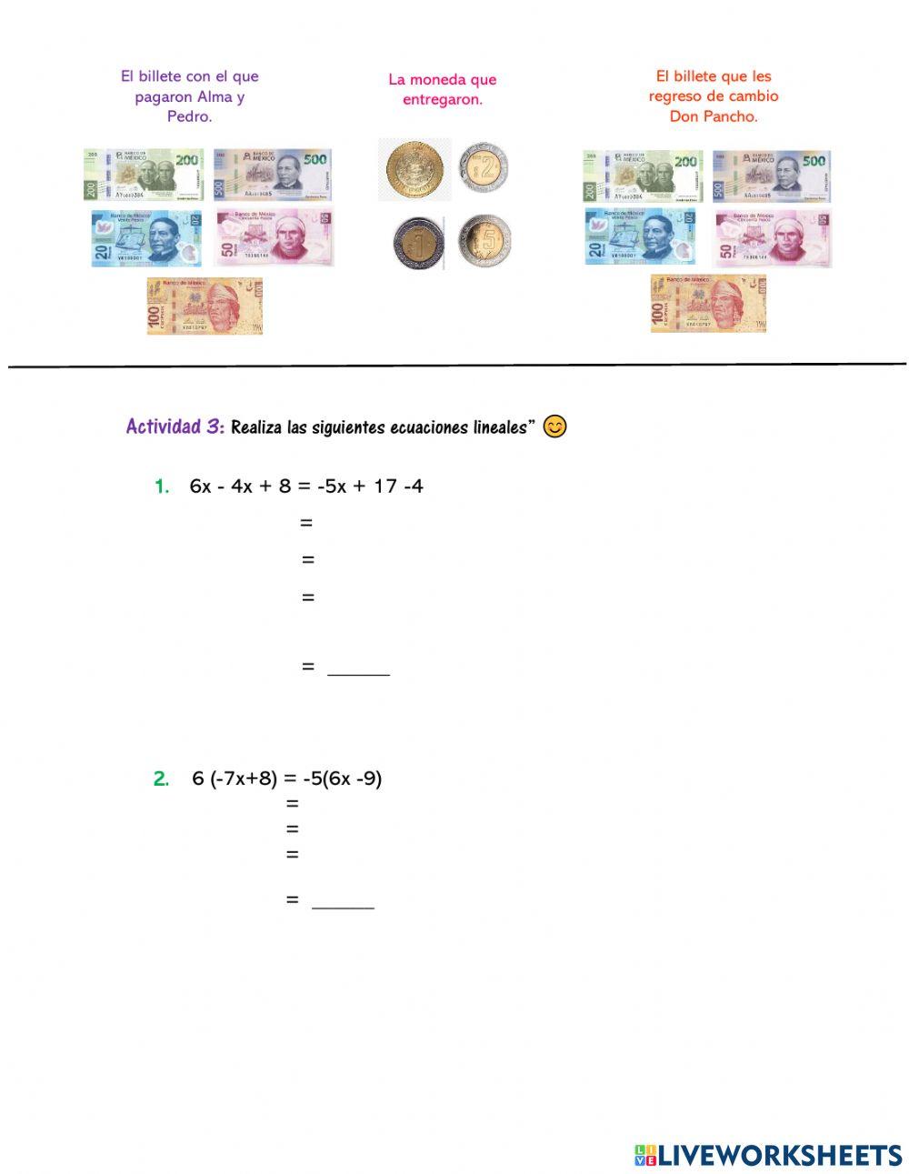 Act. 3 worksheet | Live Worksheets