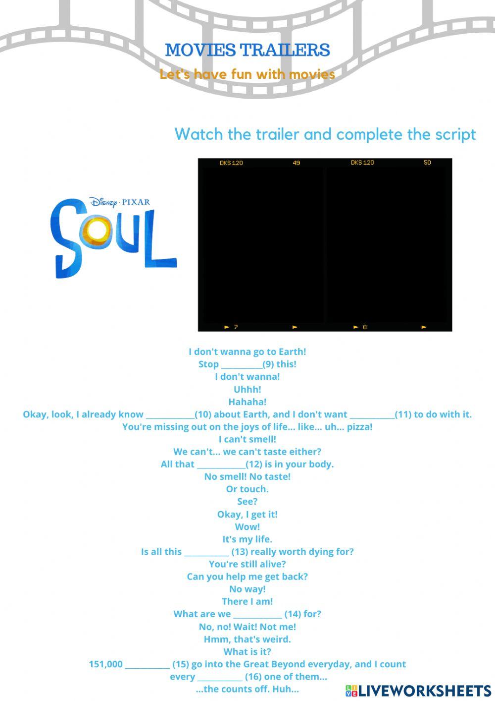 Movie trailer | Free Interactive Worksheets | 862201