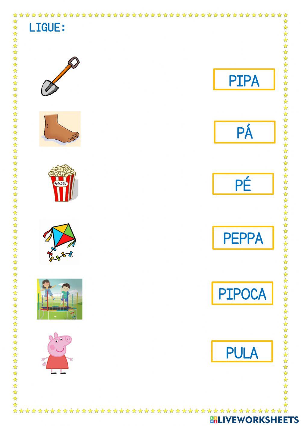 Letra P online exercise for sala de recursos | Live Worksheets