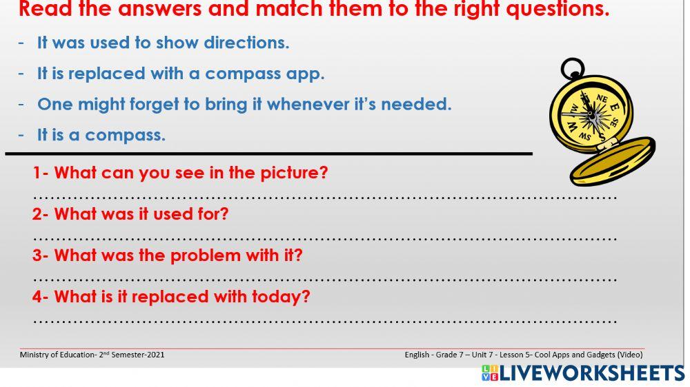 Matching activity interactive worksheet for 7 | Live Worksheets