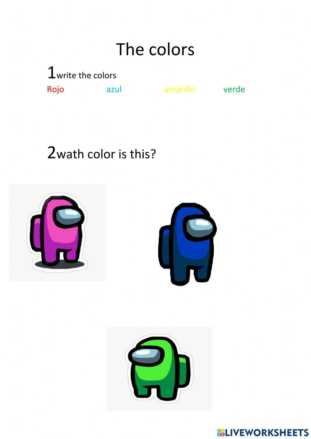 Colors online exercise for Grade 3 | Live Worksheets