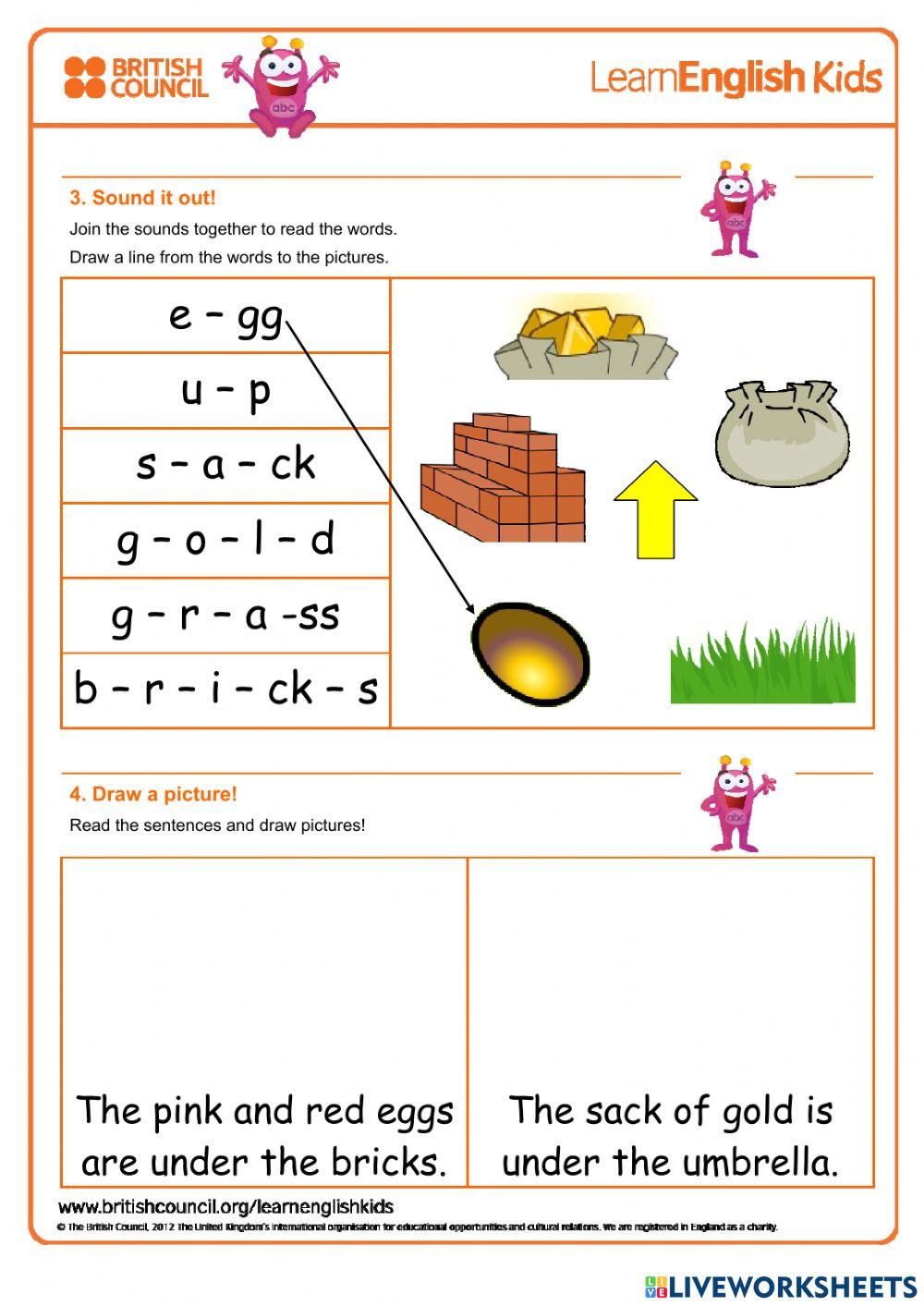 The great egg h… | Free Interactive Worksheets | 4919200