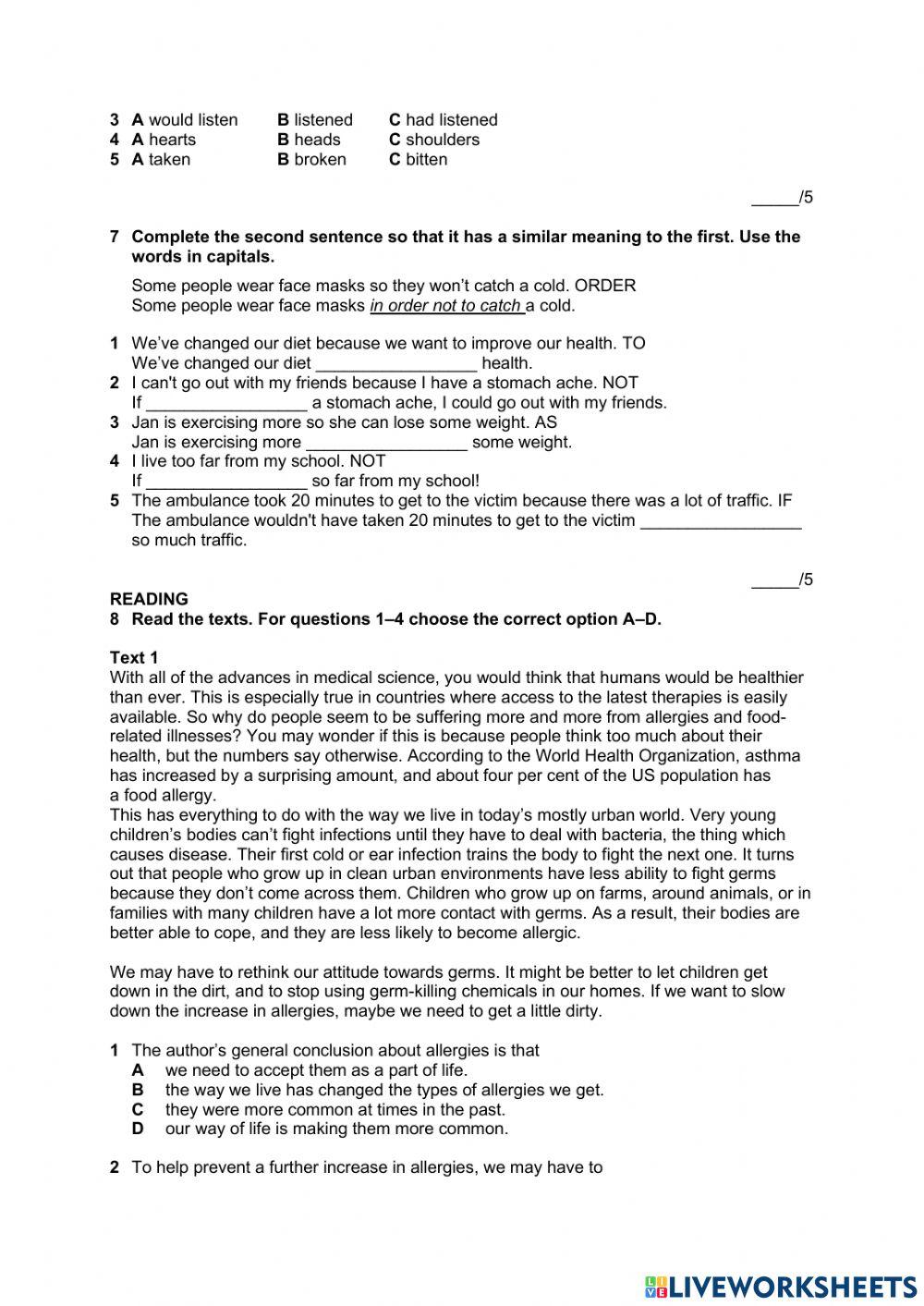 Focus Unit Test Worksheet Live Worksheets, 42% OFF Focus Unit Test Worksheet Live Worksheets, 42% OFF