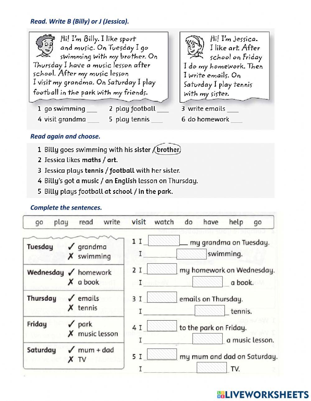After school te… | Free Interactive Worksheets | 801194