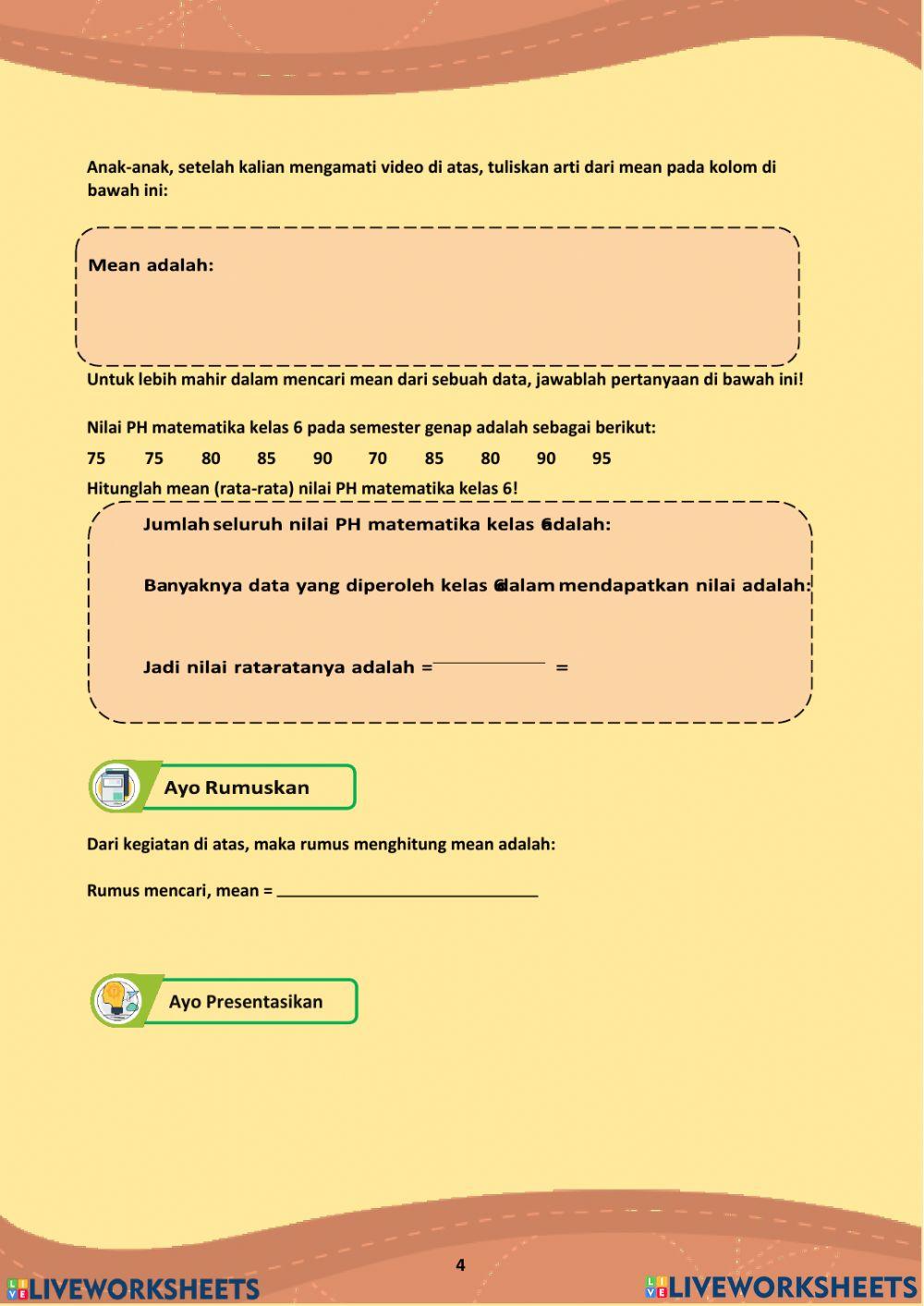 Latihan soal liveworksheet activity | Live Worksheets