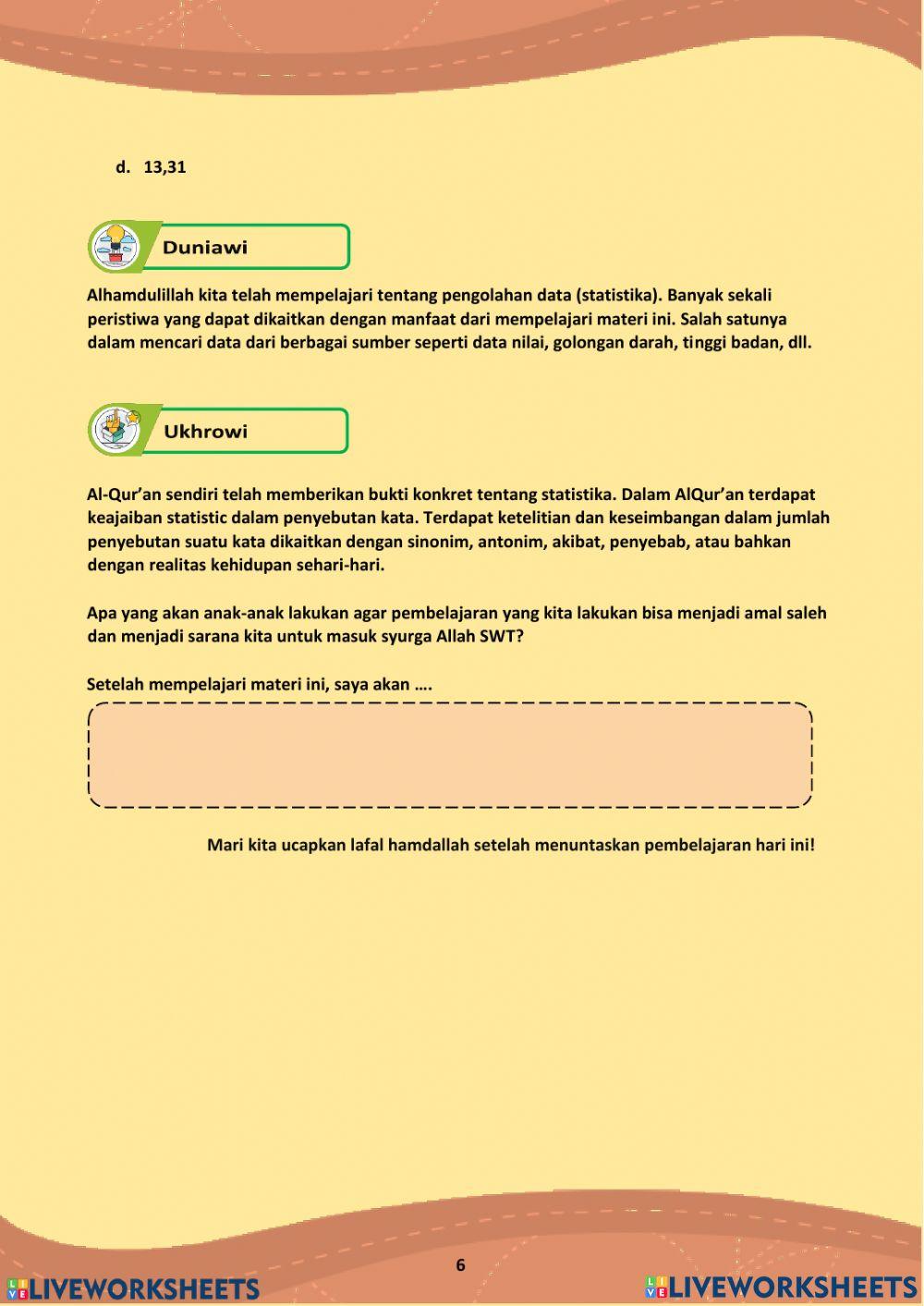 Latihan soal liveworksheet activity | Live Worksheets