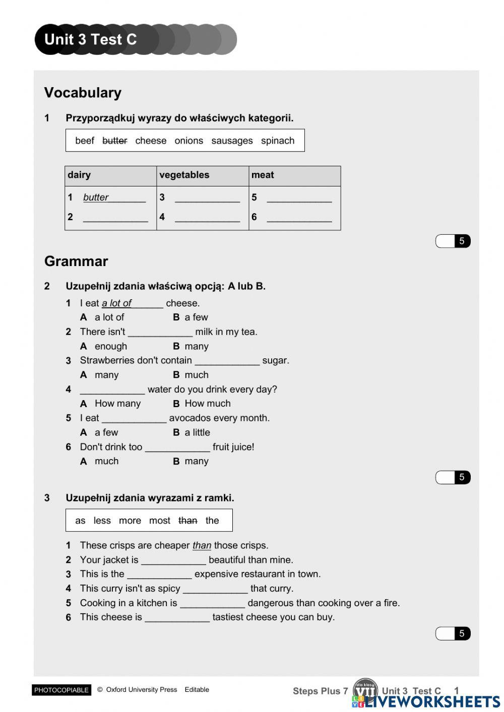 poprawa klasa 7… | Free Interactive Worksheets | 4920985