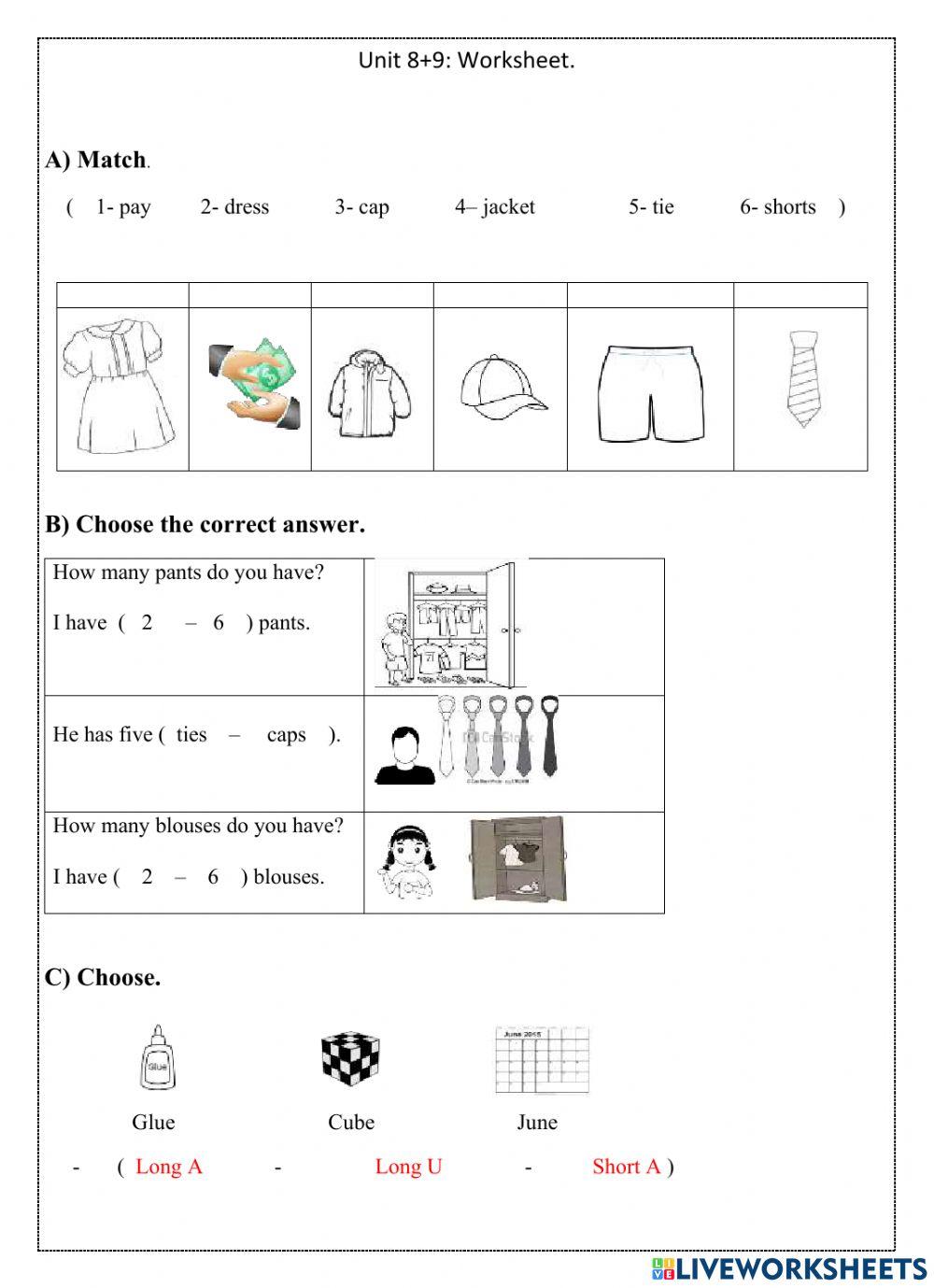 Worksheet 8+9 865966 | Lolo | Live Worksheets
