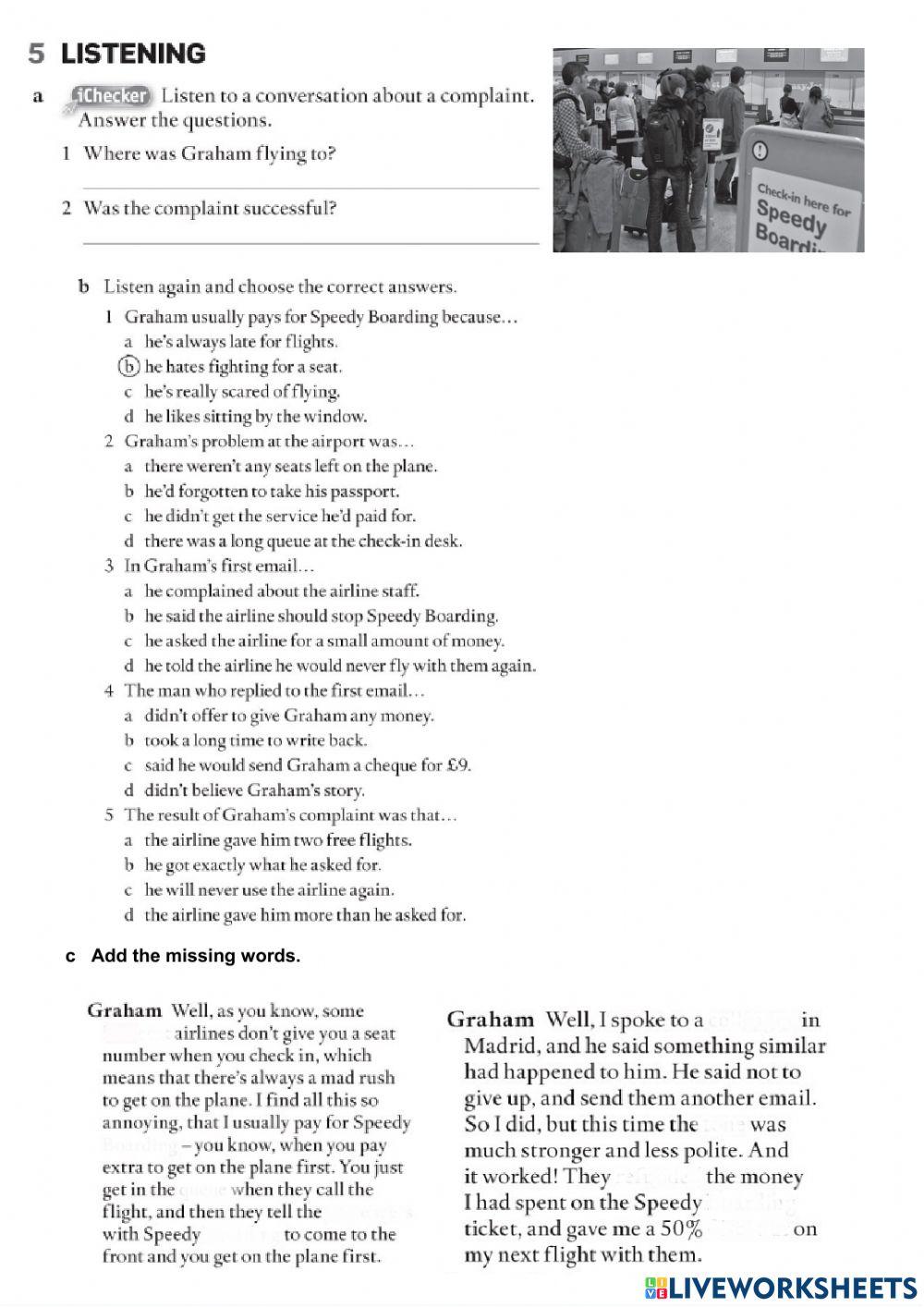 4921442 | English File Intermediate. 8A: WB reading and