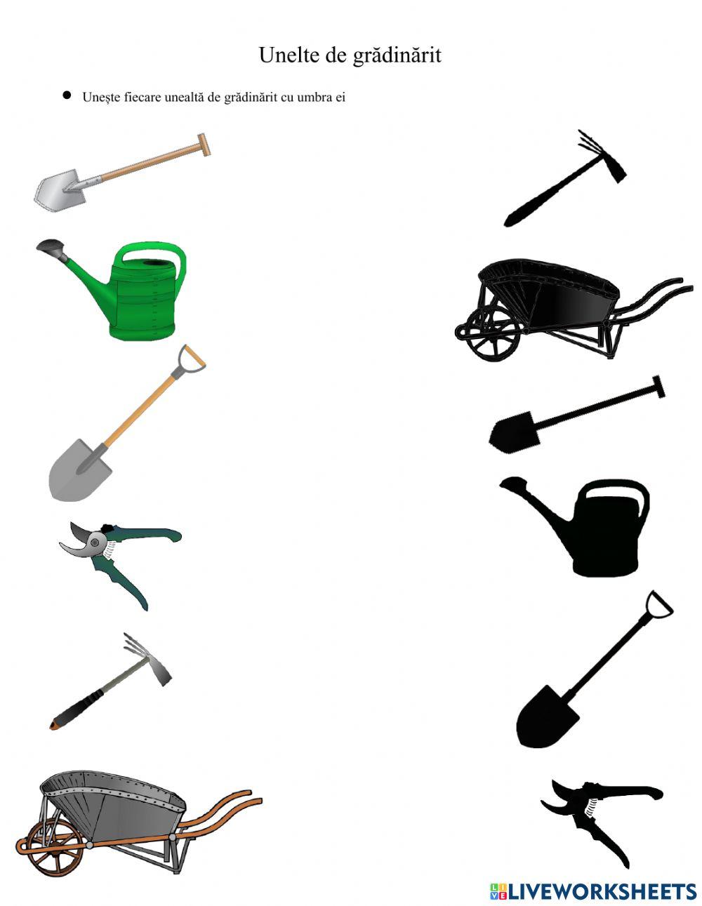 Unelte de gradinarit 866400 | danarat | Live Worksheets