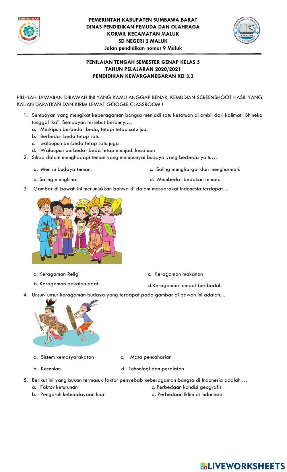 Pkn free online worksheet | Live Worksheets