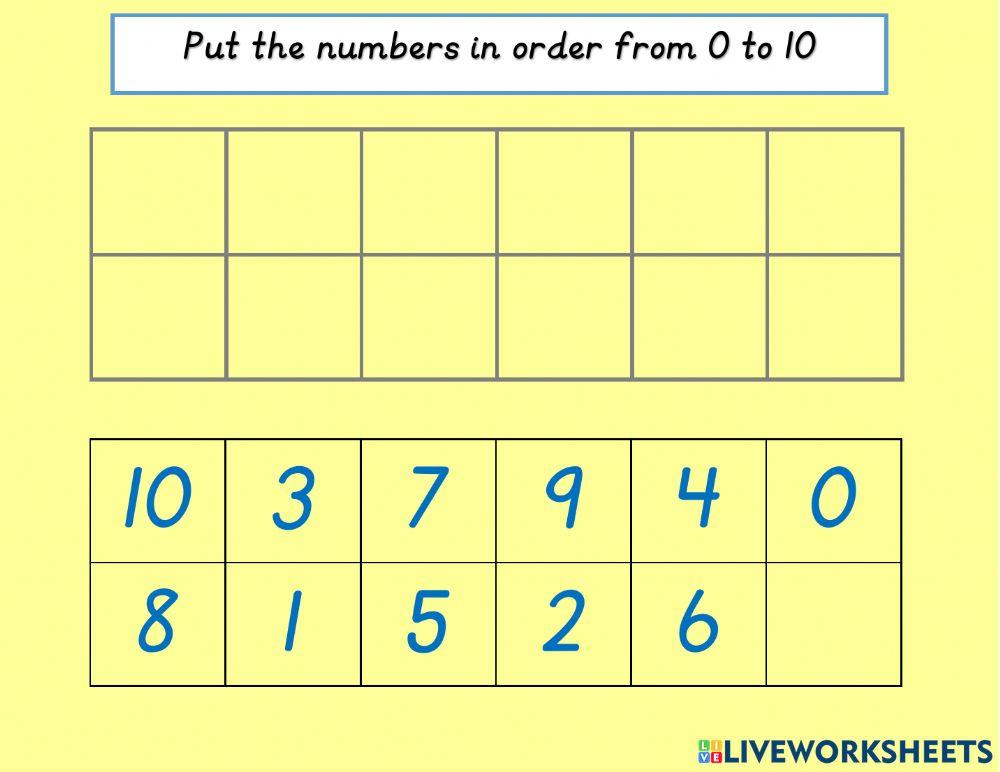 Math online exercise for preschool | Live Worksheets