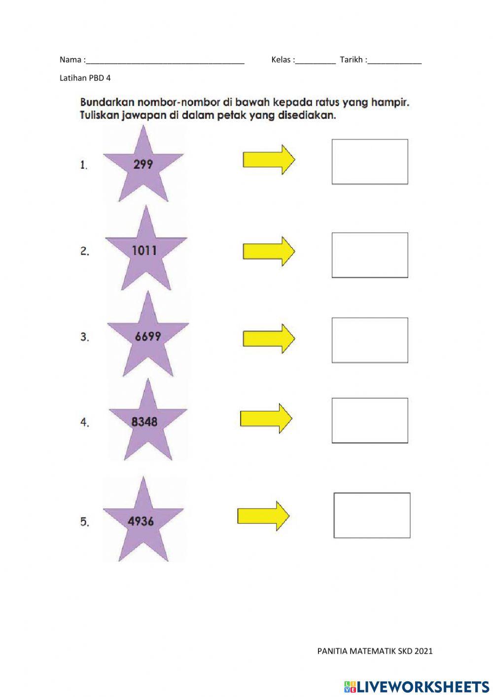 Matematik online exercise for 3 | Live Worksheets
