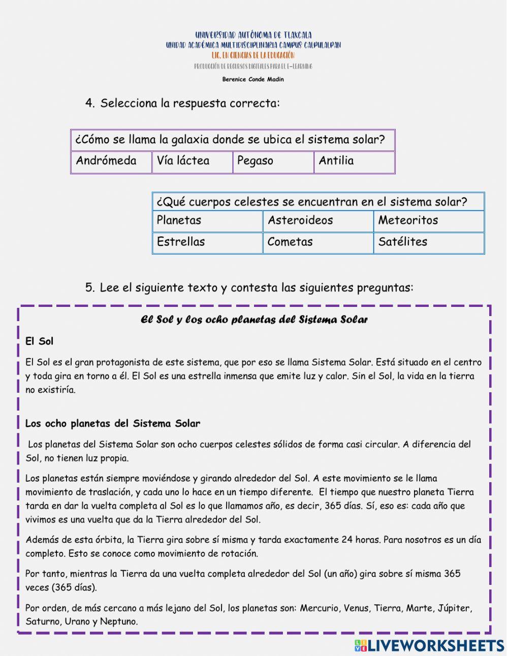 Entorno interactive worksheet | Live Worksheets