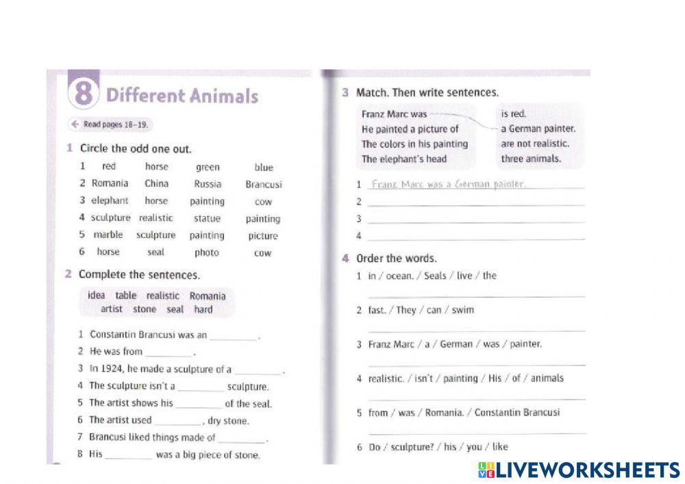 778314 | Art english | Olga | LiveWorksheets