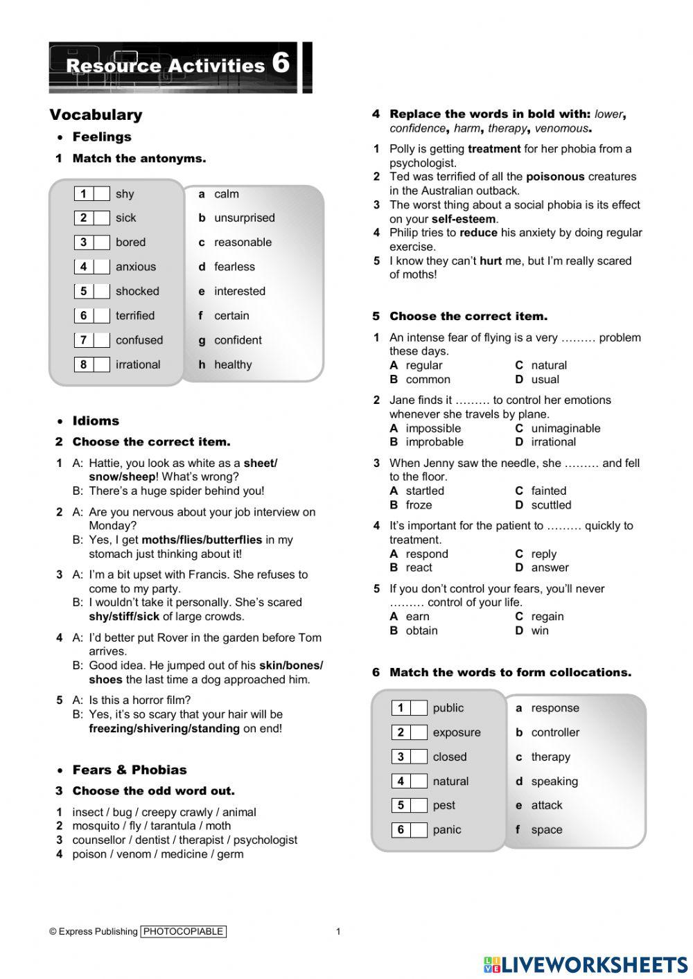On Screen B1+ T… | Free Interactive Worksheets | 6458292