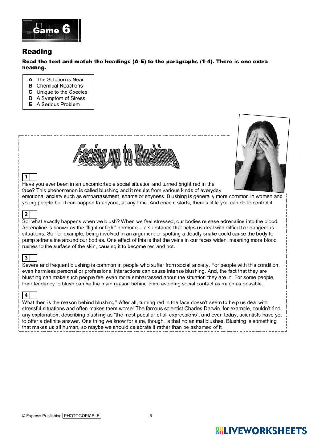 On Screen B1+ T… | Free Interactive Worksheets | 6458292