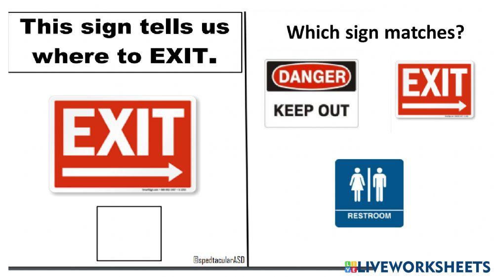 Community Signs Interactive online exercise for | Live Worksheets