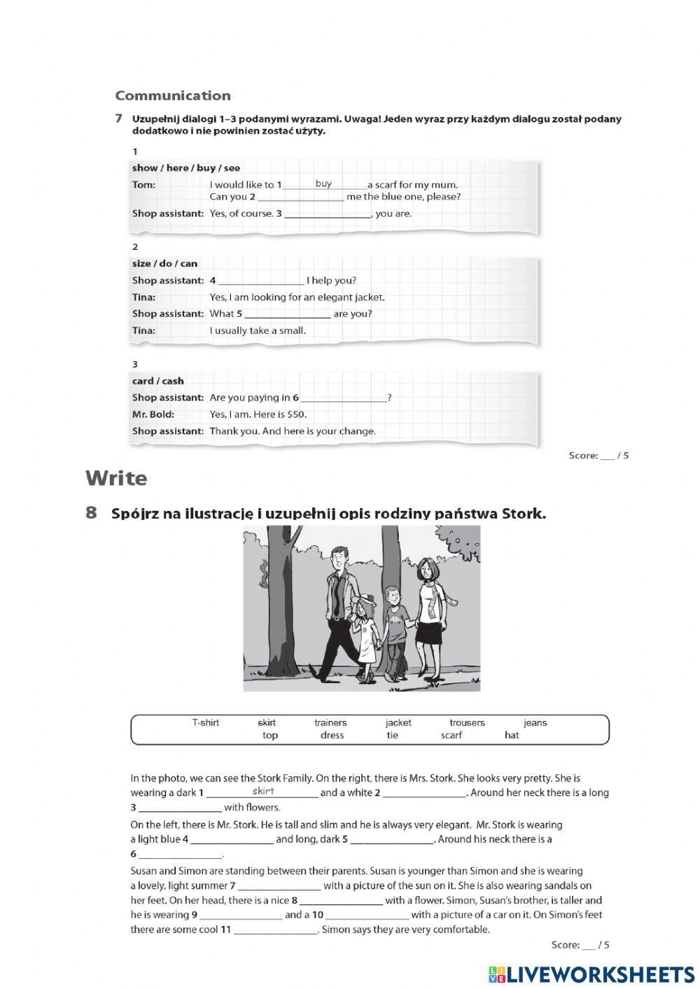Unit 4 - Test worksheet | Live Worksheets