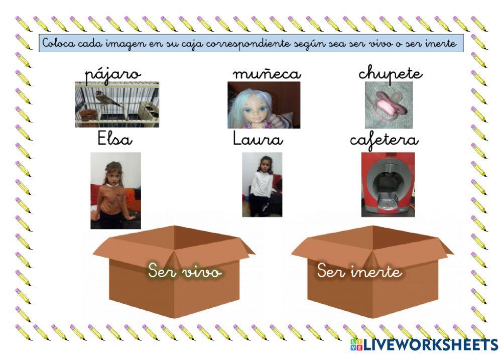 Ser vivo o ser inerte online exercise for | Live Worksheets