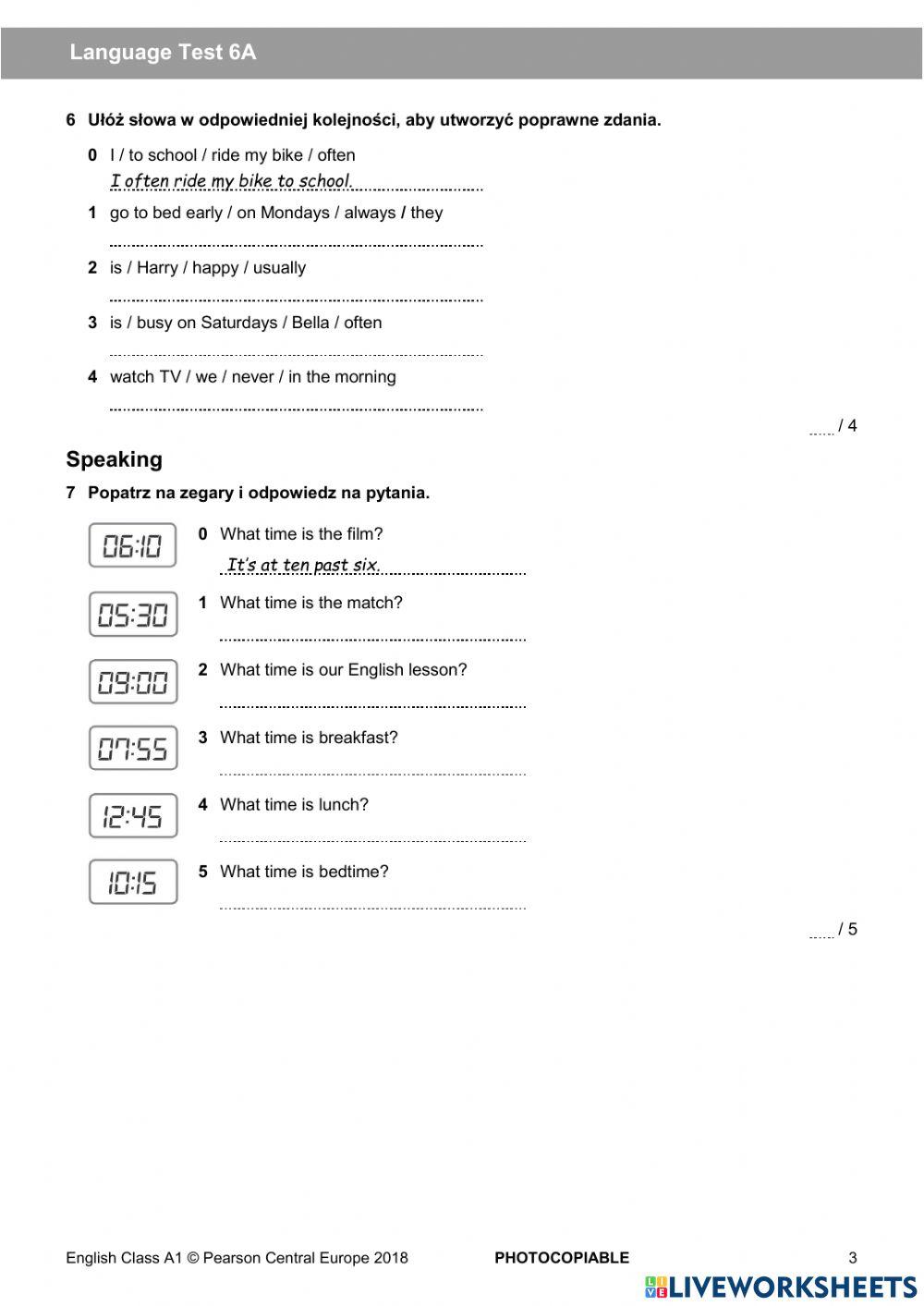 klasa 4 sprawdz… | Free Interactive Worksheets | 6511465