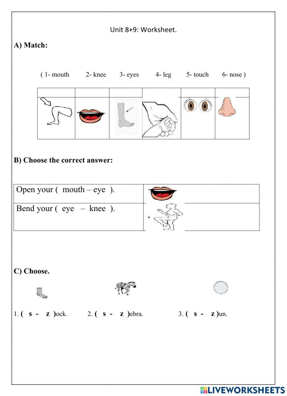 Worksheet 8+9 interactive worksheet | Live Worksheets