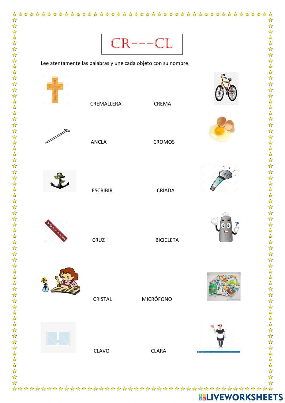 Cr------cl worksheet | Live Worksheets