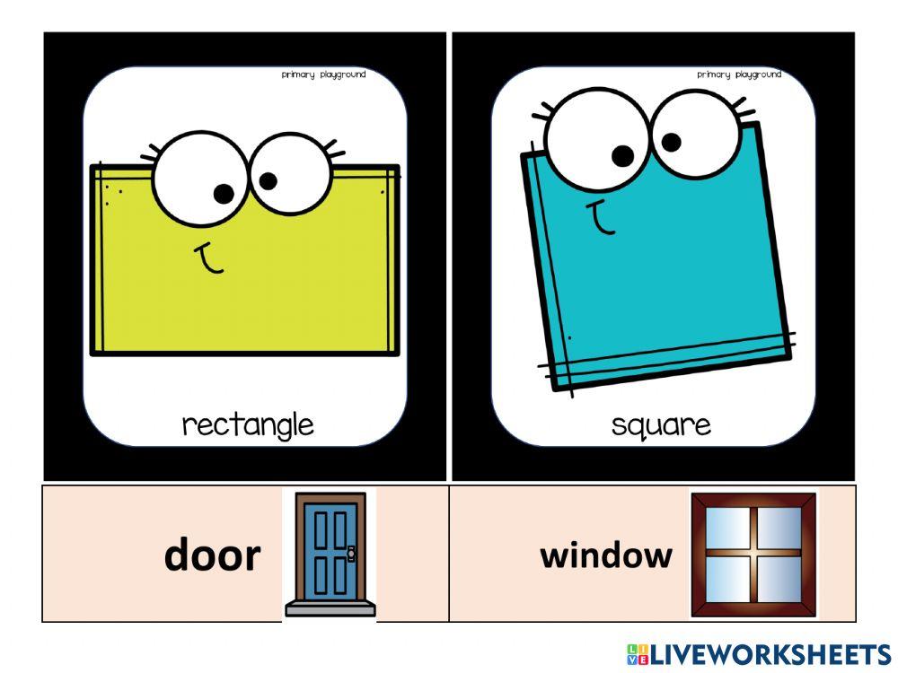 Listen and repeat: shapes worksheet | Live Worksheets